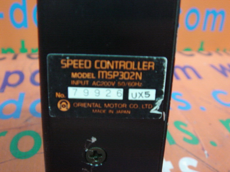 ORIENTAL SPEED CONTROLLER MSP302N - 裕益科技自動化設備可程式編碼器PLC分散式控制系統DCS